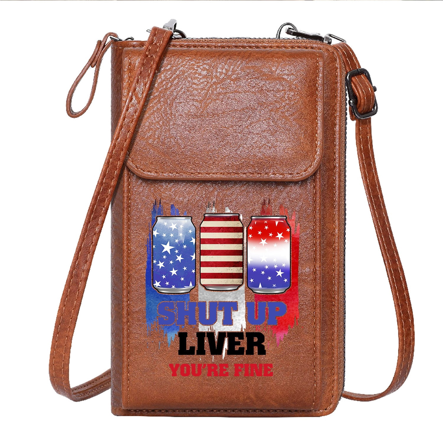 Daily Use Women Messenger Bag Art Print Ladies Messenger PU Leather ...