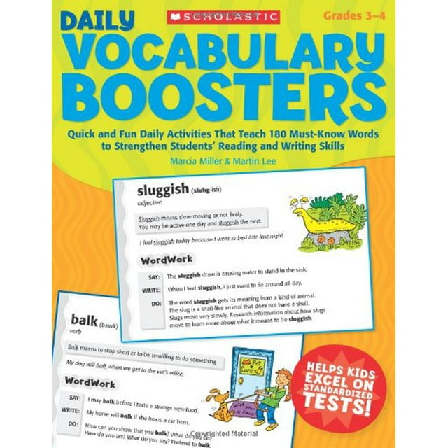 Pre-Owned Daily Vocabulary Boosters: Quick and Fun Daily Activities ...