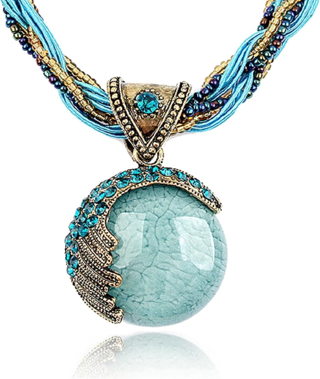 Daily Wear Top Retro Vintage Bohemian Style Statement Beaded Weave Rope ...