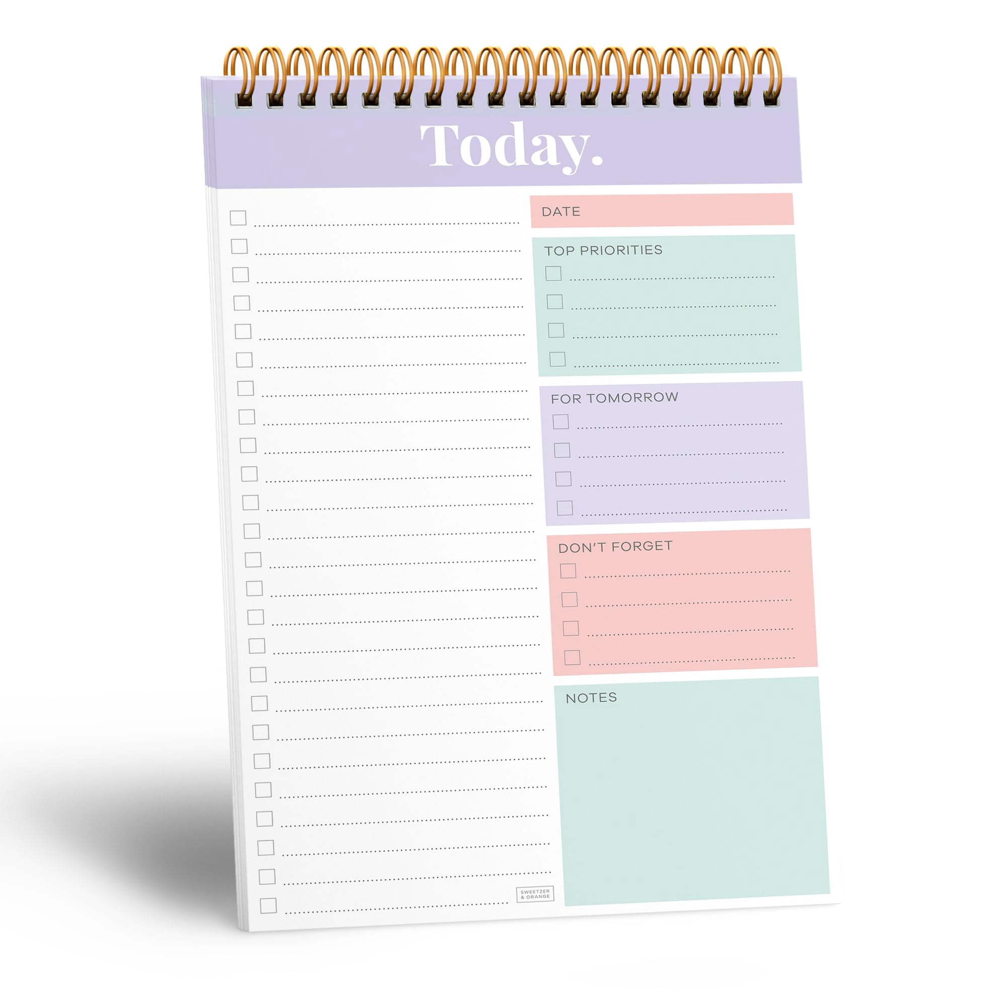 Daily Weekly To Do List Notepad - Undated Work Planner Organizer With ...