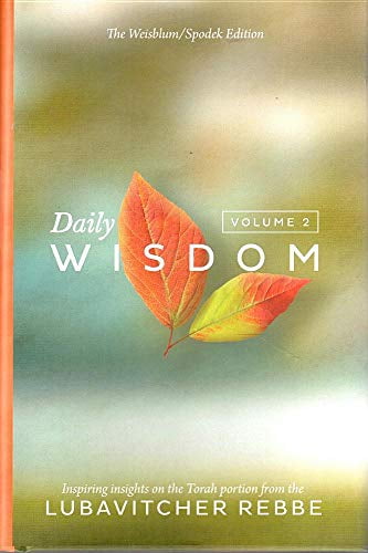 Pre-Owned Daily Wisdom Vol. 2 - Standard size 5¬Ω x 8¬Ω : Inspiring Insights on the Torah ...