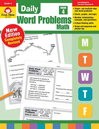 Pre-Owned Daily Word Problems Math, Grade 4 Teacher Edition (Paperback ...