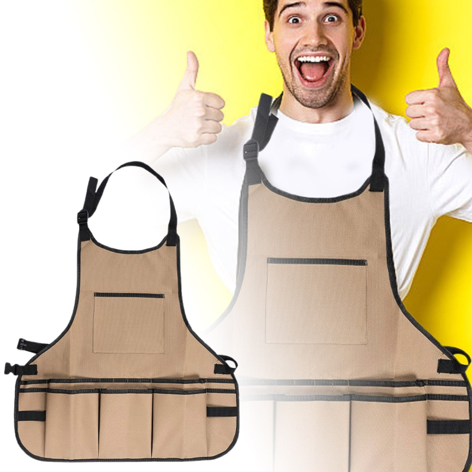 Daily Work Storage Apron Canvas Large Capacity Storage Suitable For ...
