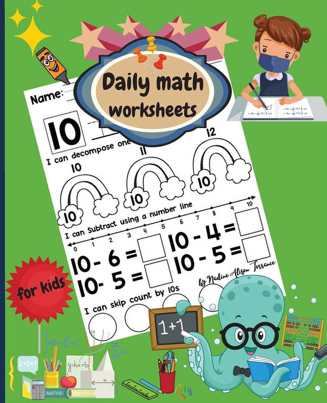 Daily math worksheets for kids : Beginner Math Preschool Learning Book ...