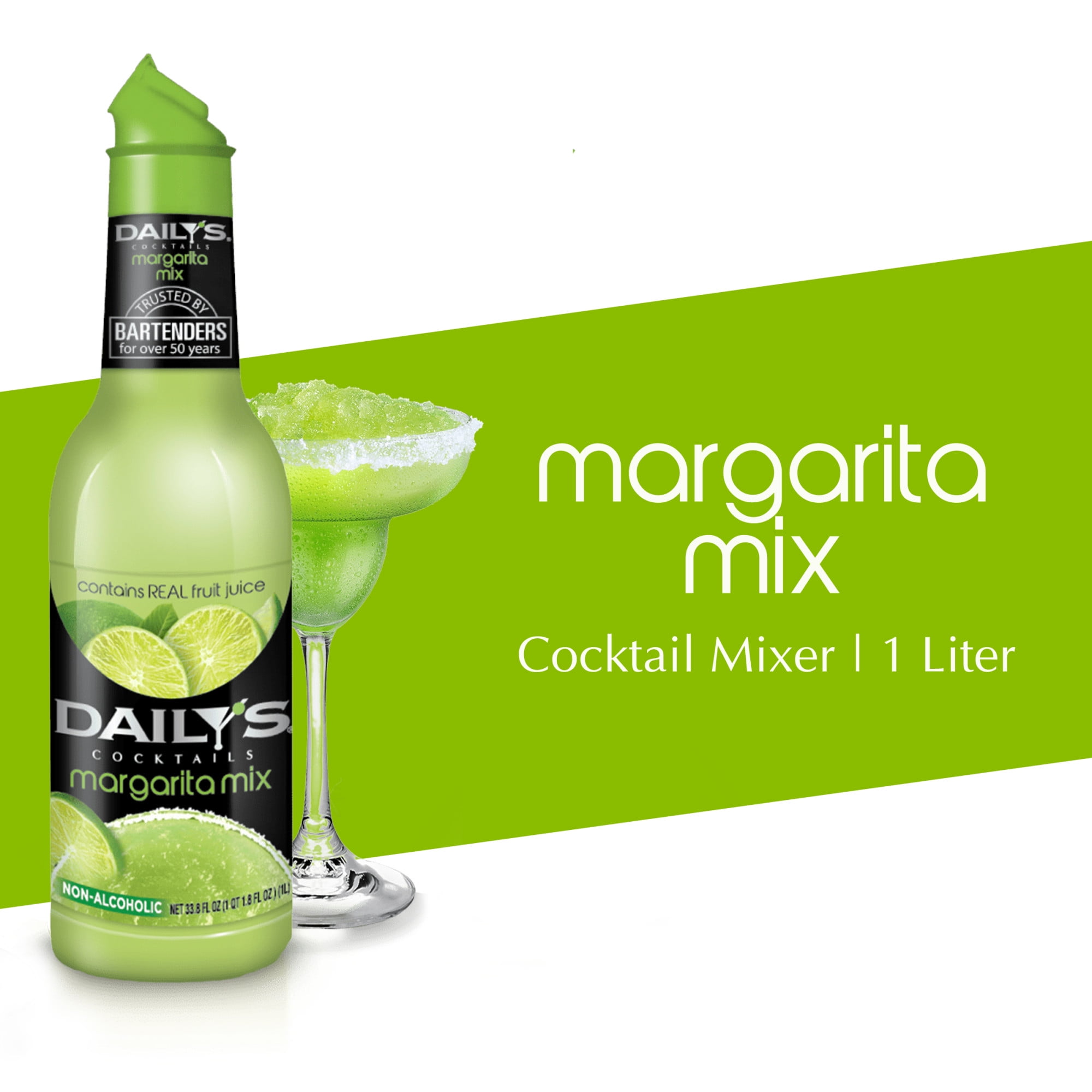 Daily's Cocktails Margarita Mix, Real Lime Juice, Kosher, Gluten Free ...