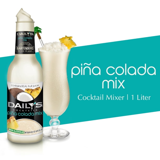 Dailys Pina Colada Mix for non-alcoholic breakroom drinks - Walmart ...