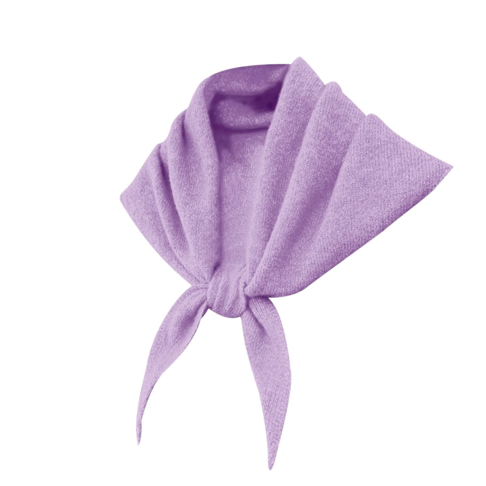 DailyChi Women Solid Color Knitted Shoulder Shawl Autumn Winter Warm ...