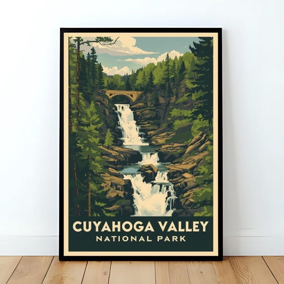 DailyMood Cuyahoga Valley National Park Vintage Waterfall Nature Wall ...