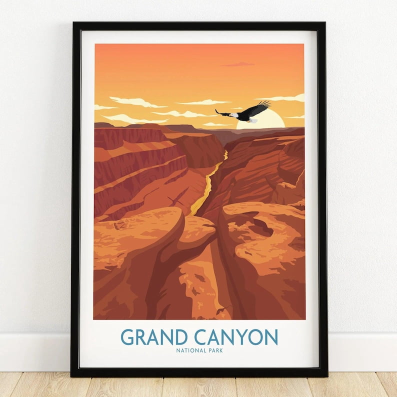 DailyMood Grand Canyon National Park Desert Landscape Vintage Travel ...