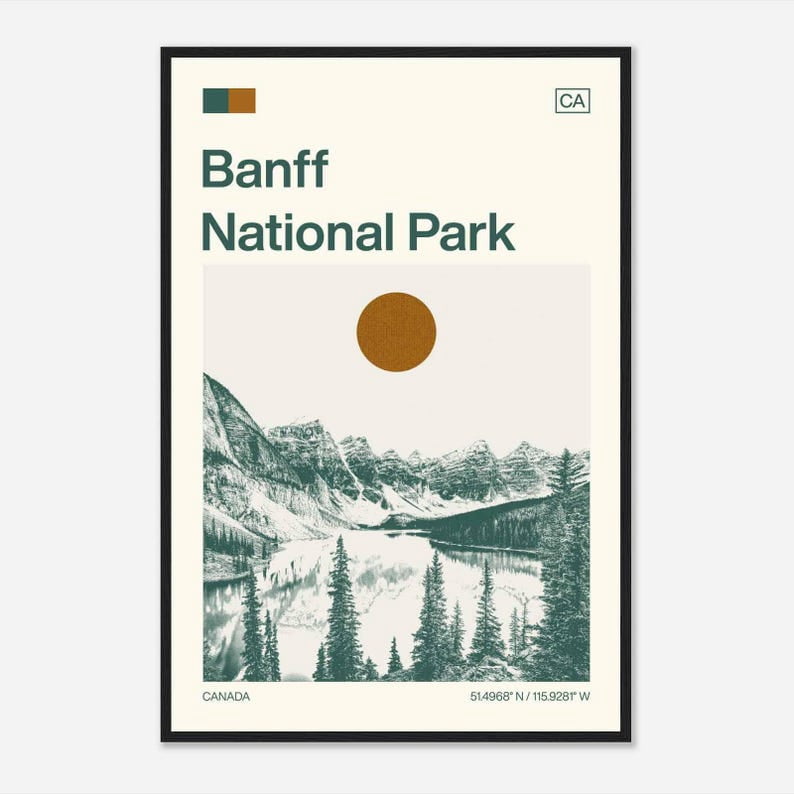 DailyMood Minimalist Monochrome Landscape Photo Banff National Park ...