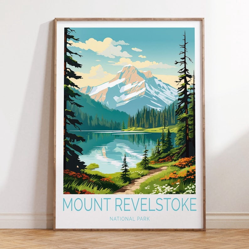 DailyMood Mount Revelstoke National Park Canada Travel Poster Mountain ...