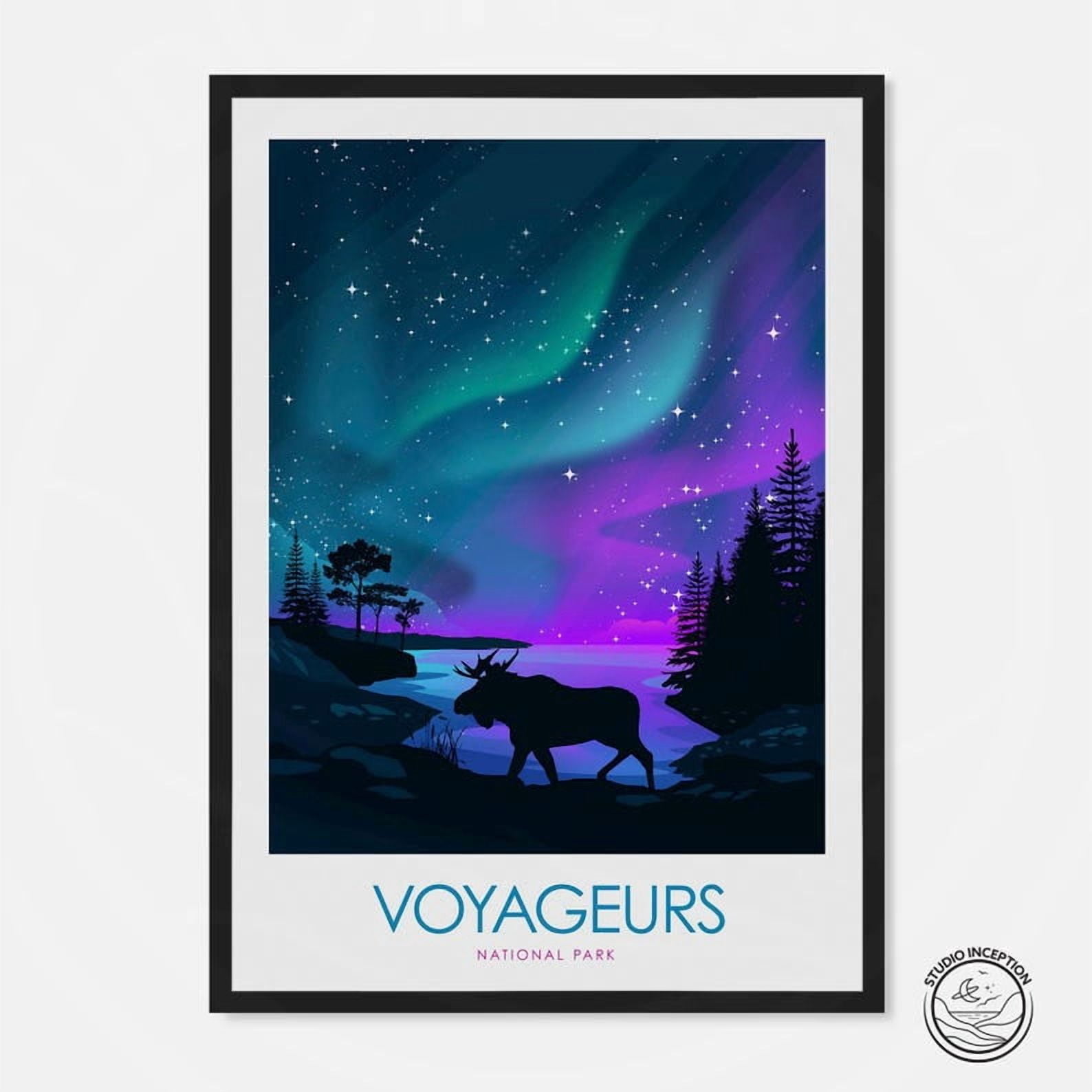 DailyMood Voyageurs Wilderness Vintage Travel National Park Poster Wall ...