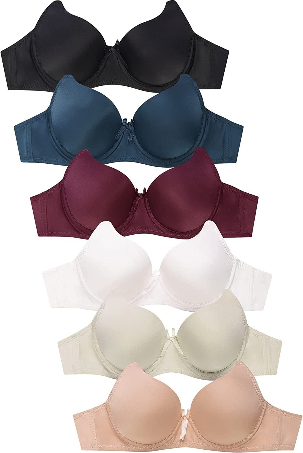 DailyWear Womens Everyday 6 Pack of Bras 4410P6, 36B - Walmart.com