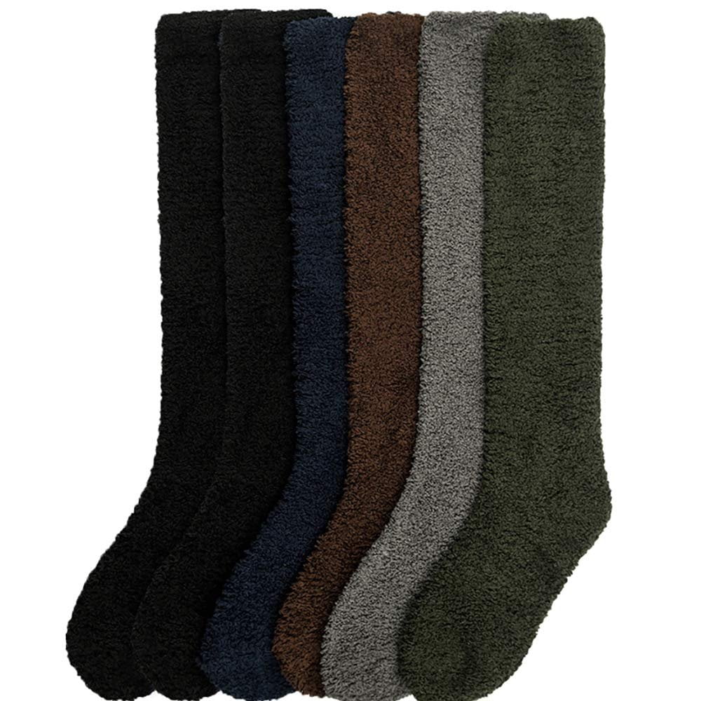 DailyWear Womens Girls Cozy Fuzzy Soft Socks 6 Pairs or 12 Pairs ...