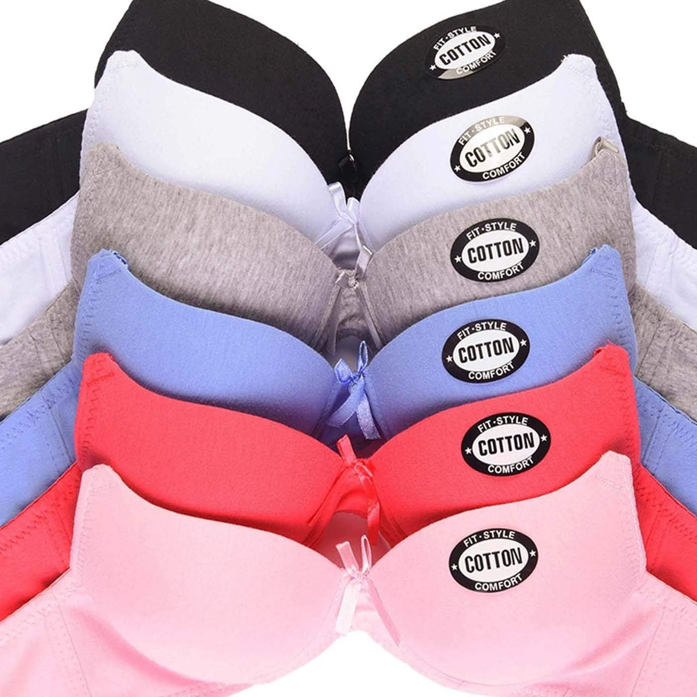 DailyWear Womens Push Up Bra Various Styles (Pack of 6) (4370PU, 38B) - Walmart.com