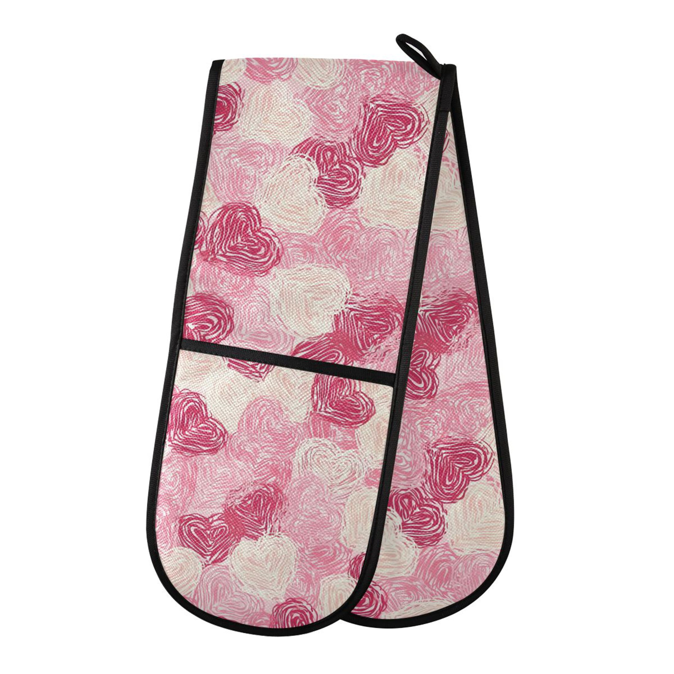 Dailycode Double Sided Oven Mitt with Loop Heat Resistant Kitchen Long ...