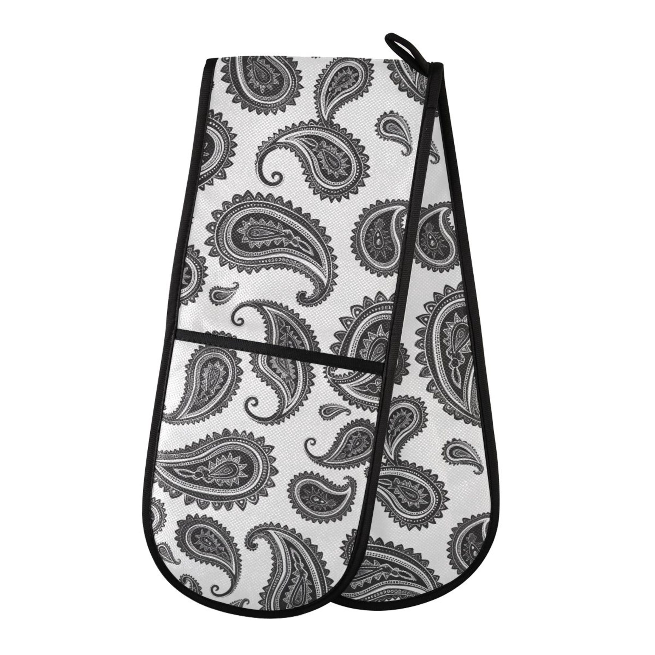 Dailycode Double Sided Oven Mitt with Loop Heat Resistant Kitchen Long ...