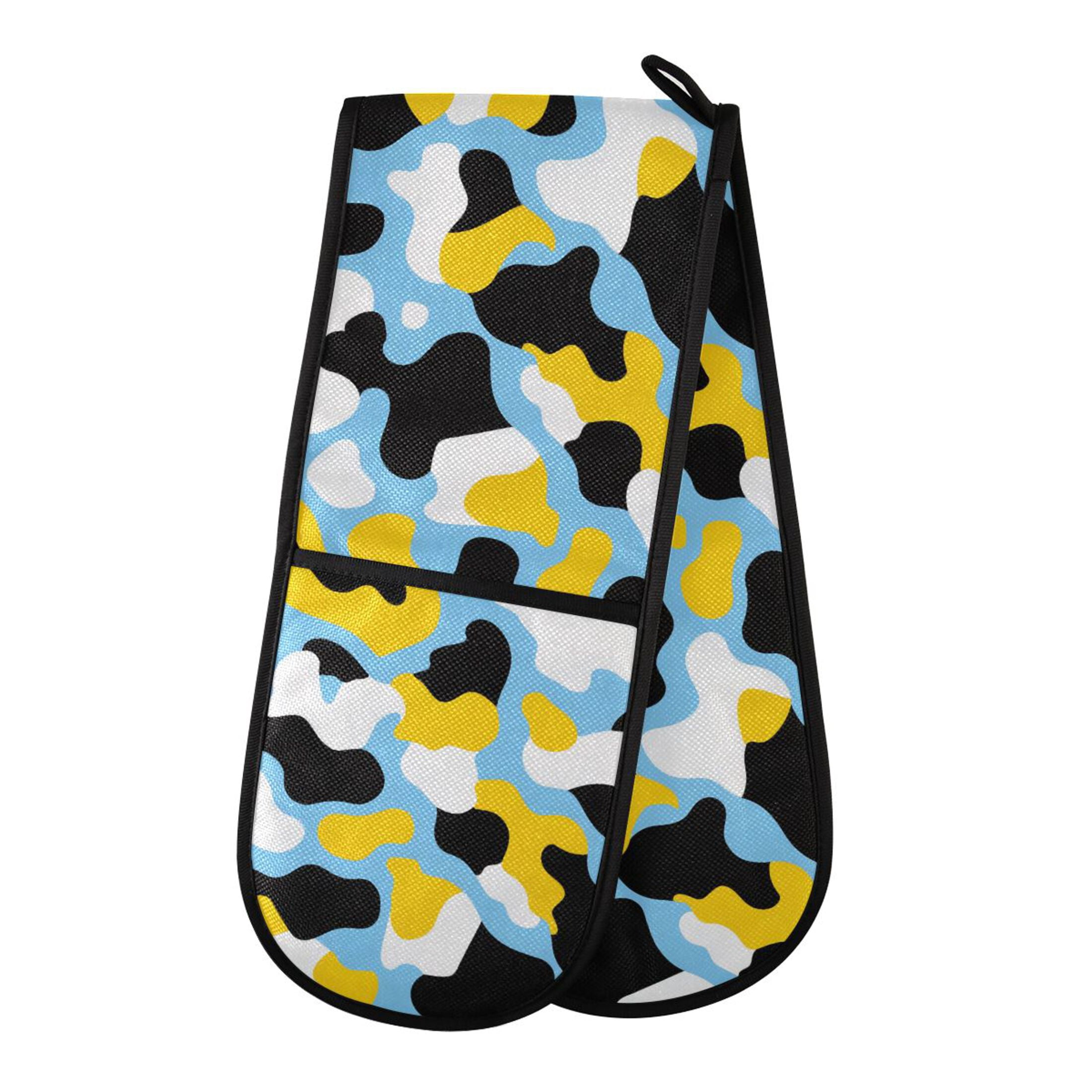 Dailycode Double Sided Oven Mitt with Loop Heat Resistant Kitchen Long ...