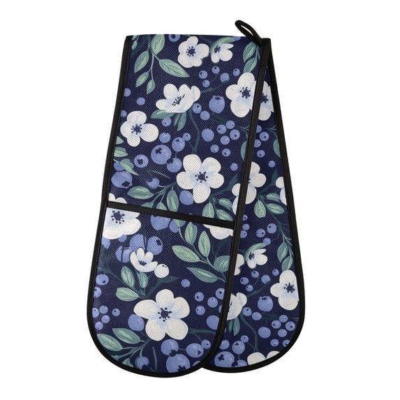 Dailycode Double Sided Oven Mitt with Loop Heat Resistant Kitchen Long ...