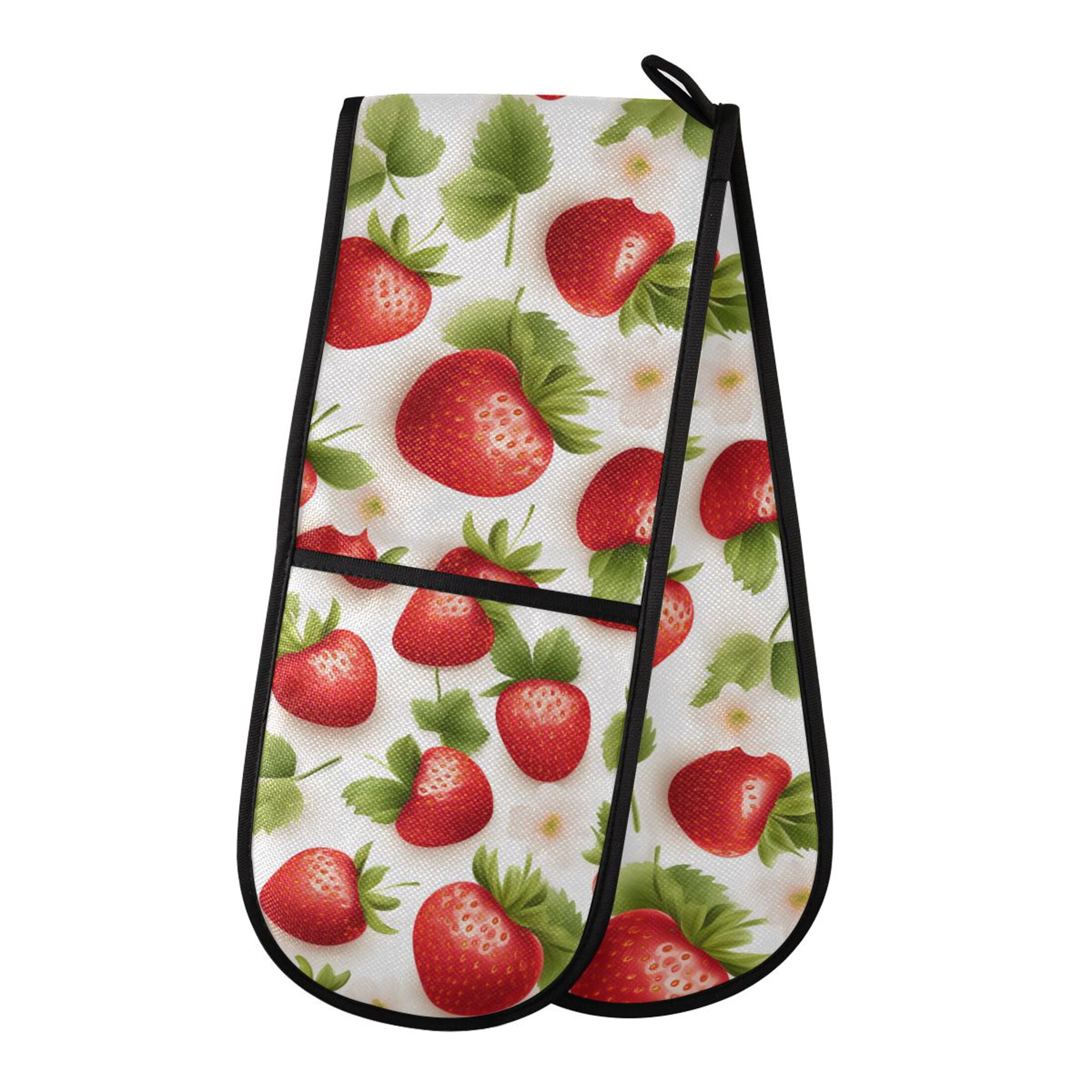 Dailycode Double Sided Oven Mitt with Loop Heat Resistant Kitchen Long ...