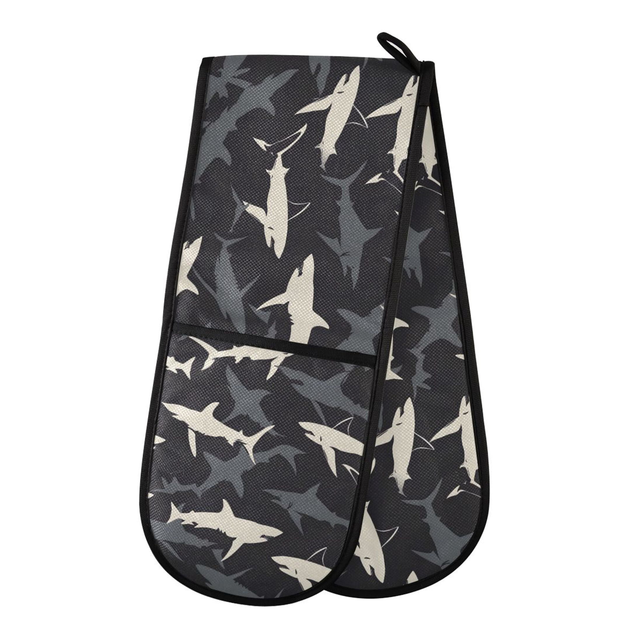Dailycode Double Sided Oven Mitt with Loop Heat Resistant Kitchen Long ...