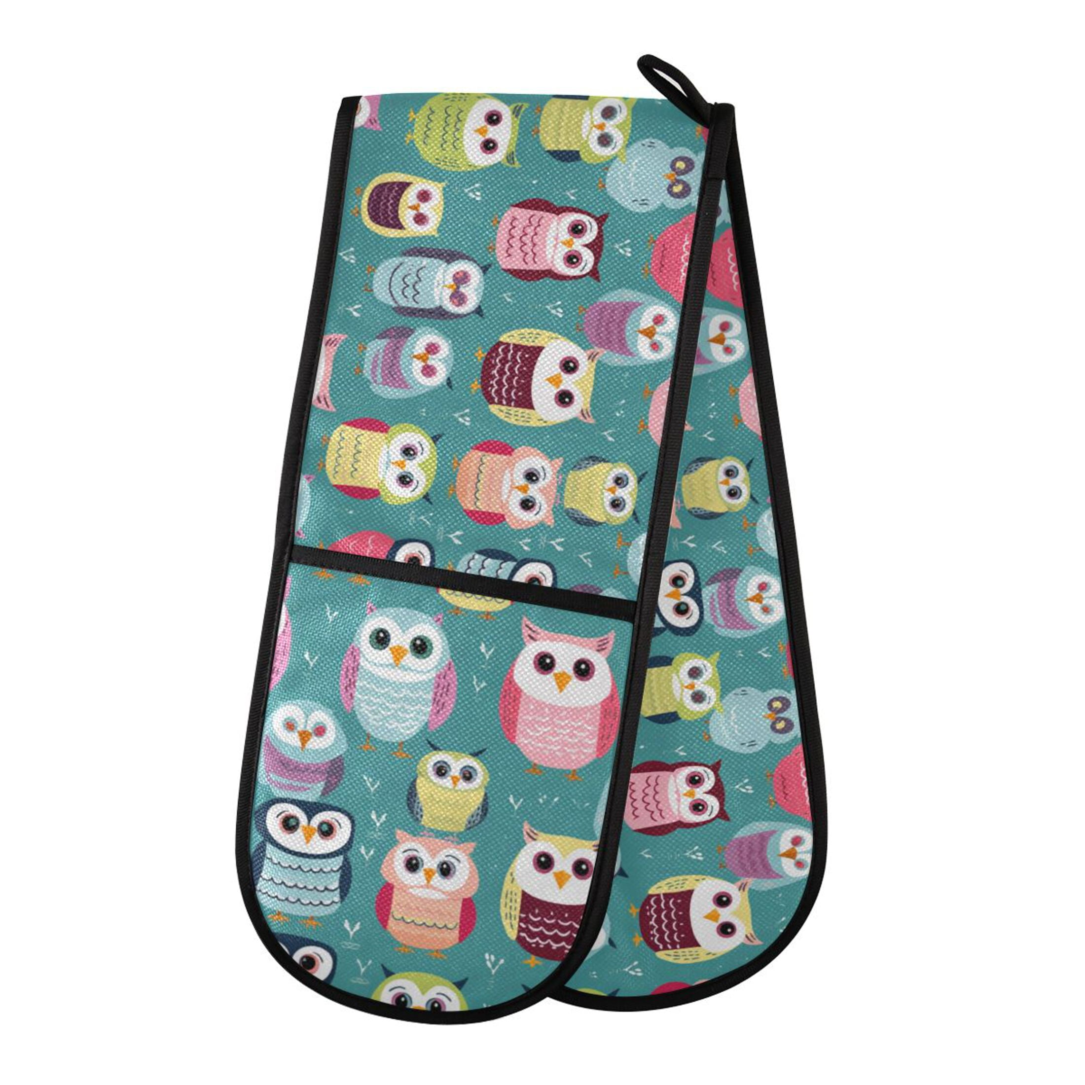 Dailycode Double Sided Oven Mitt with Loop Heat Resistant Kitchen Long ...