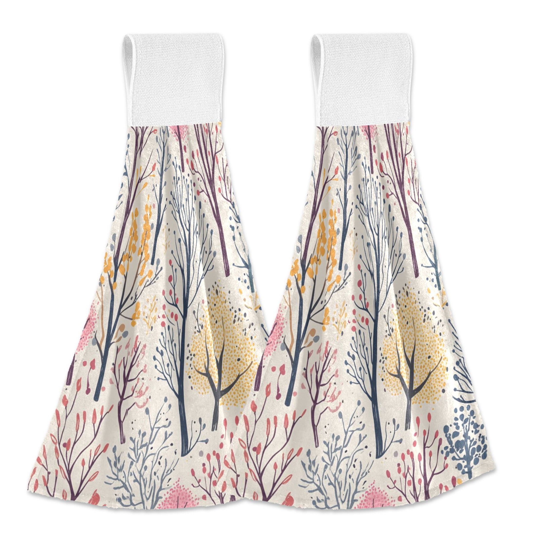 Dailycode Kitchen Wash Cloths with Hanging Loops Absorbent Absorbent ...