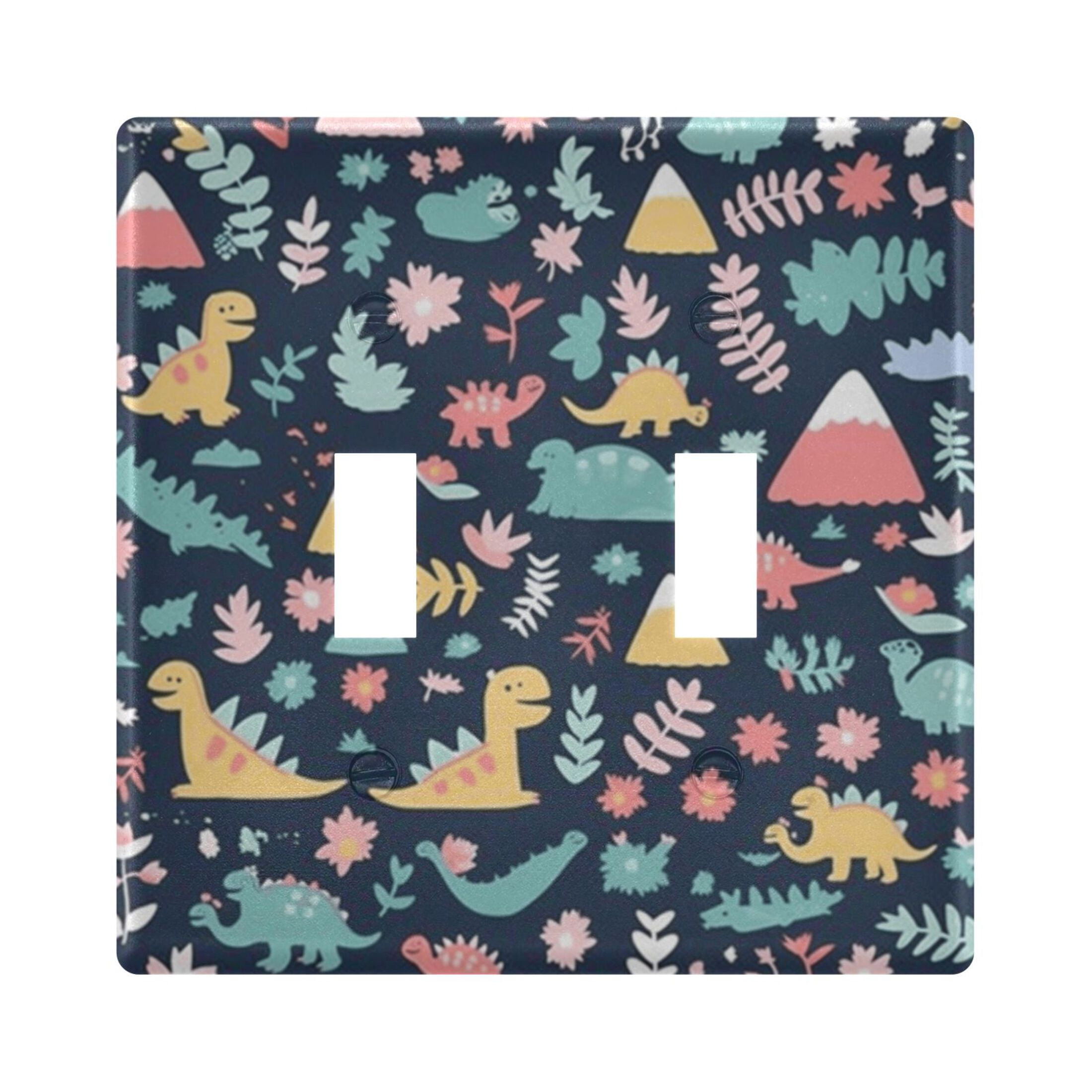 Dailycode Light Switch Plate Covers 2 Gang Wall Plate Plastics Outlet ...