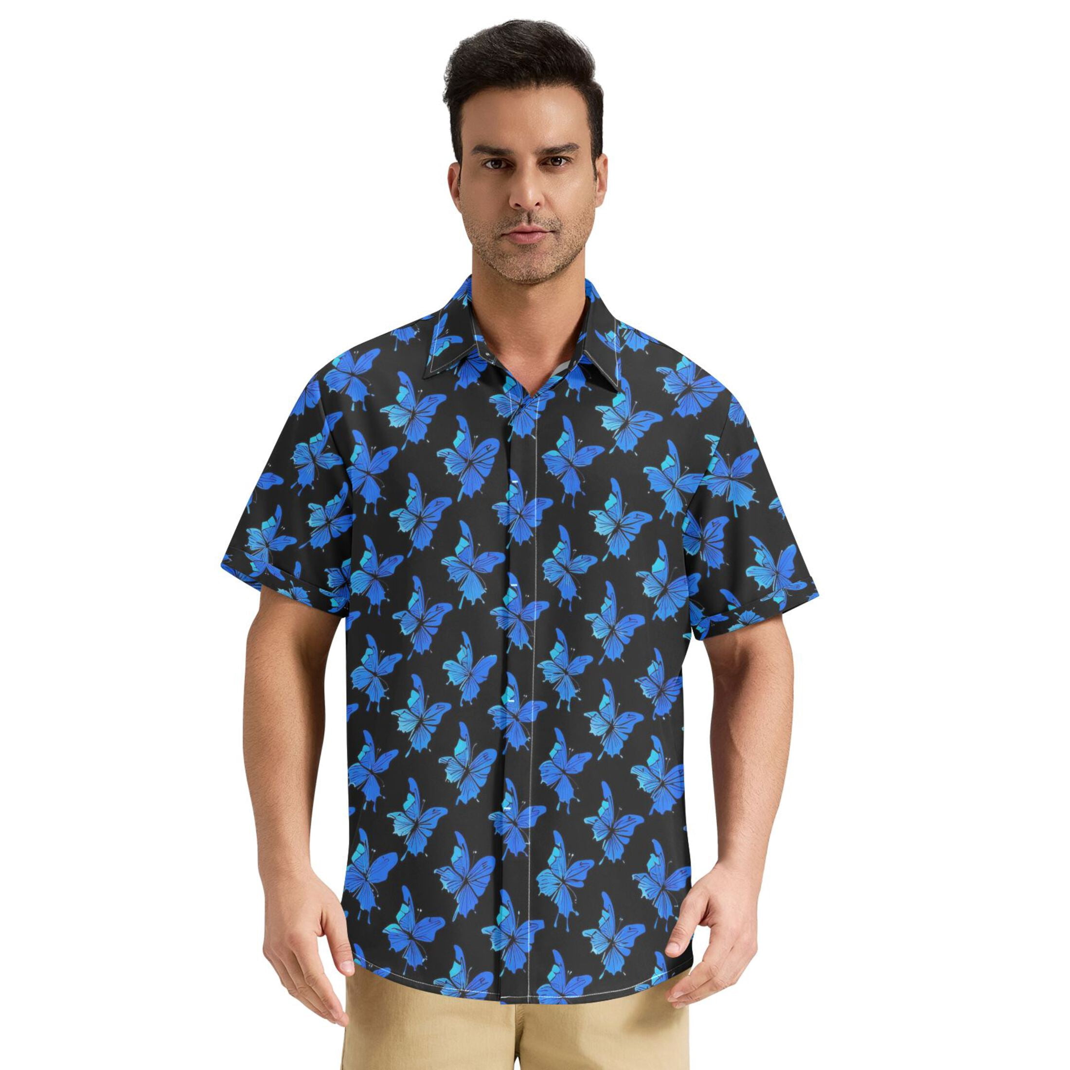 Dailycode Men's Casual Button Down Shirts Short Sleeve Summer Hawaiian ...