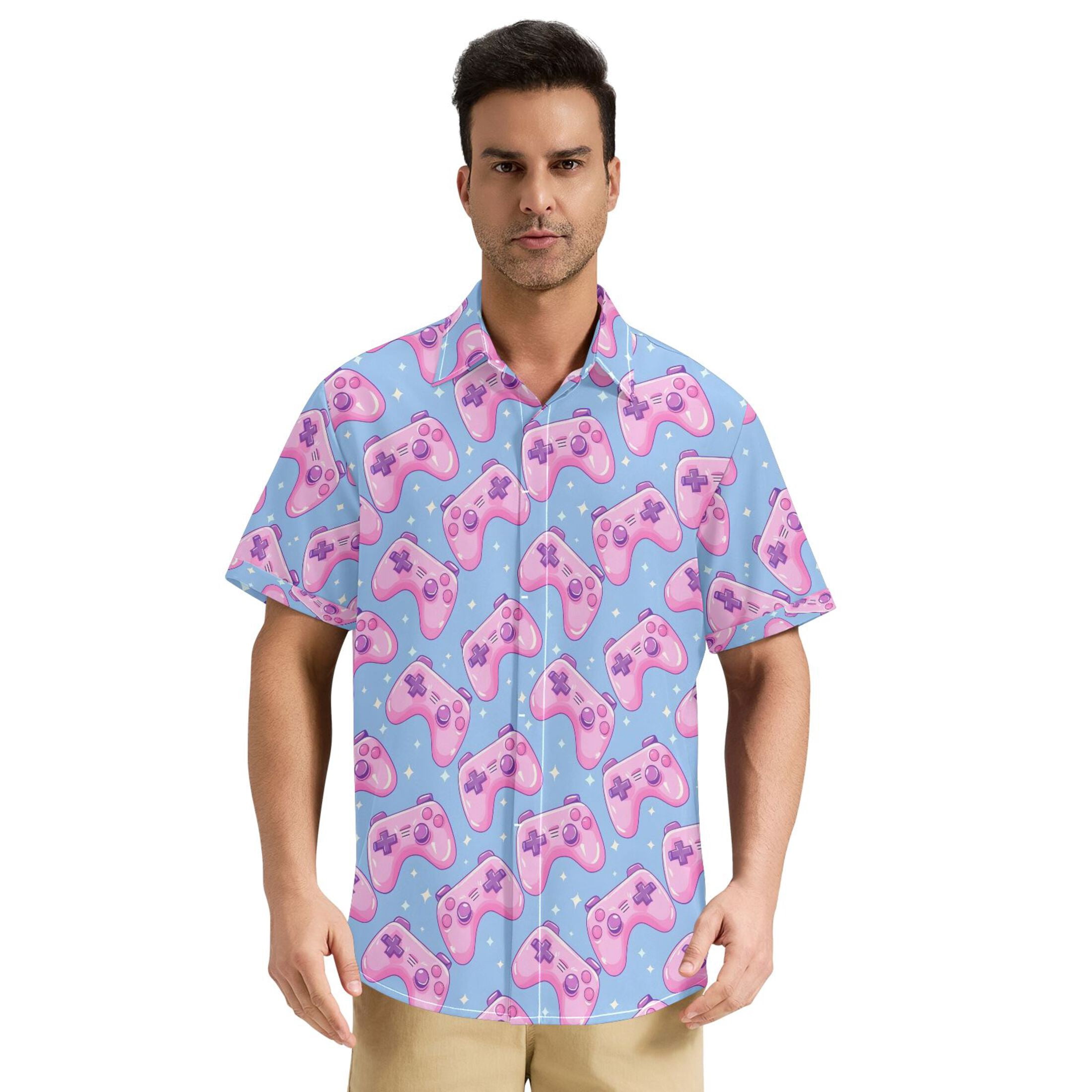 Dailycode Men's Casual Button Down Shirts Short Sleeve Summer Hawaiian ...