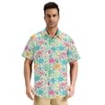 Dailycode Men's Casual Button Down Shirts Short Sleeve Summer Hawaiian ...