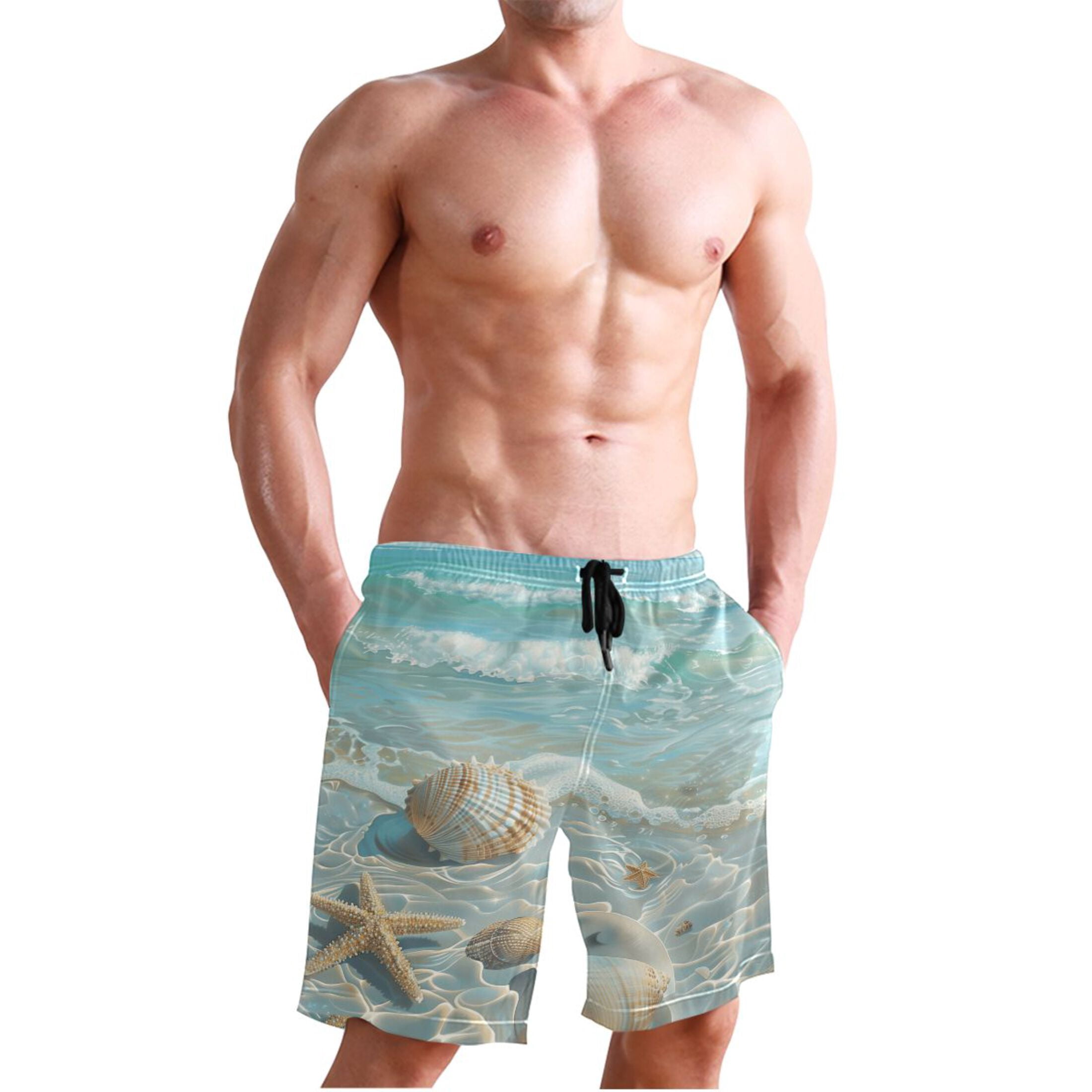 Dailycode Men's Quick Dry Swim Trunks Beach Shorts Casual Summer Board ...