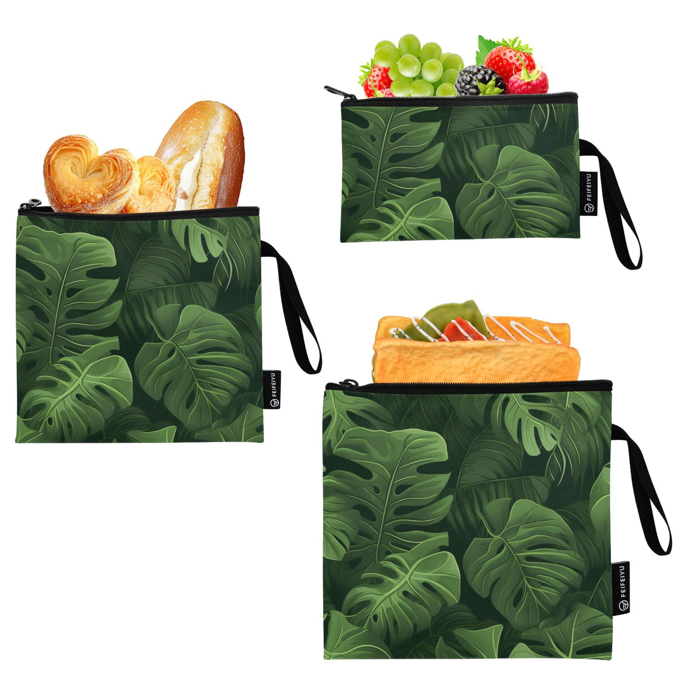 Dailycode Reusable Ziploc Bags Leakproof Sandwich Snack Freezer Bags 3d ...