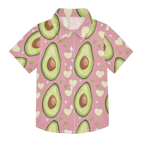 Dailycode Small Short Sleeve Button Down Shirts Avocado Fruits and ...