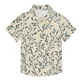 Dailycode Small Short Sleeve Button Down Shirts Branches and Leaves ...