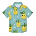 Dailycode Small Short Sleeve Button Down Shirts Cartoon Lemon Face ...