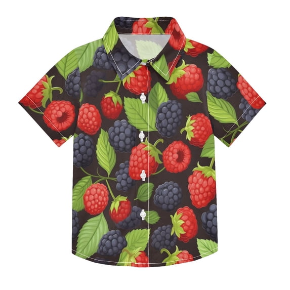 Dailycode Small Short Sleeve Button Down Shirts Strawberry and ...