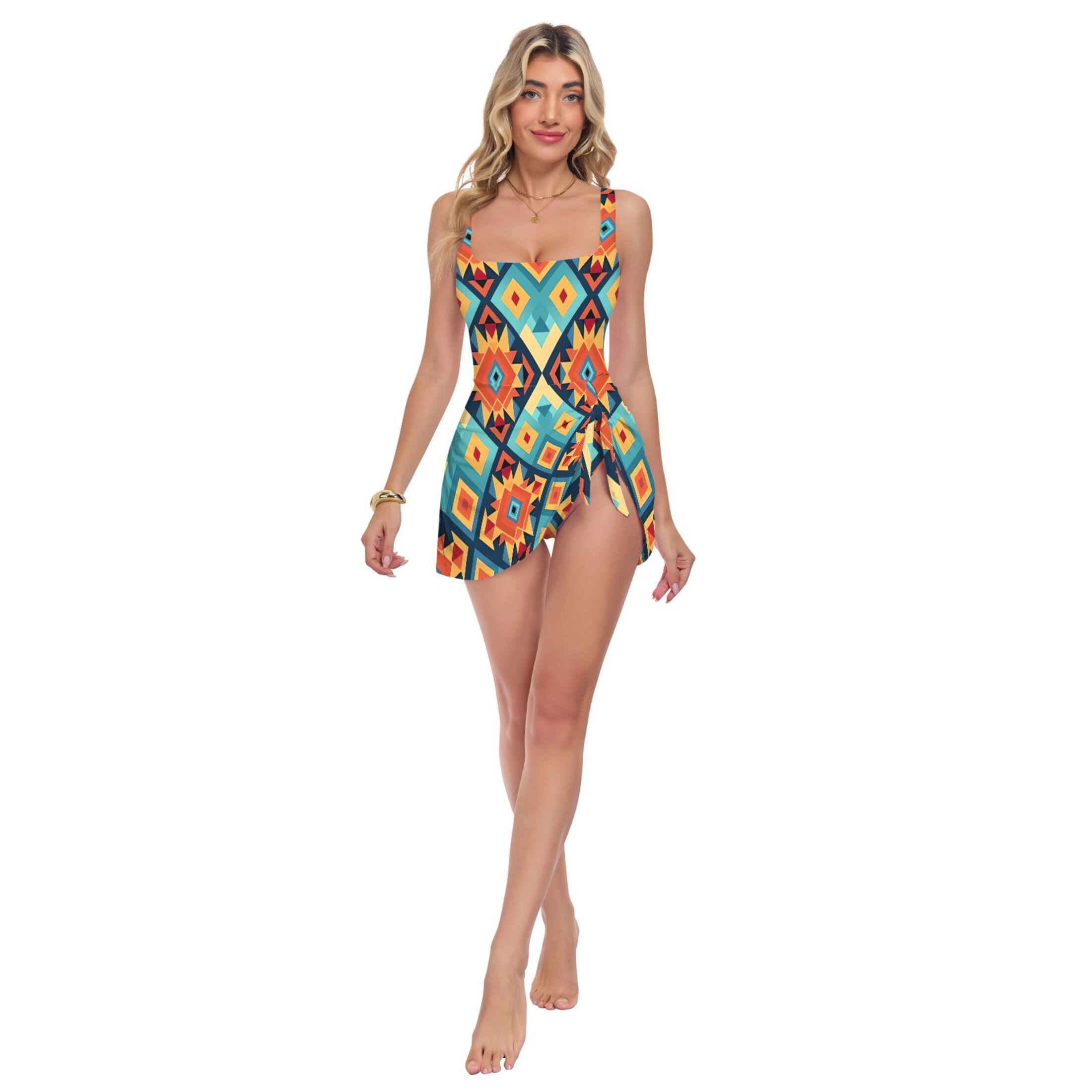Dailycode Women's One Piece Swimdress Swimsuits Slimming Tummy Control ...