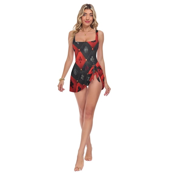 Dailycode Women's One Piece Swimdress Swimsuits Slimming Tummy Control ...