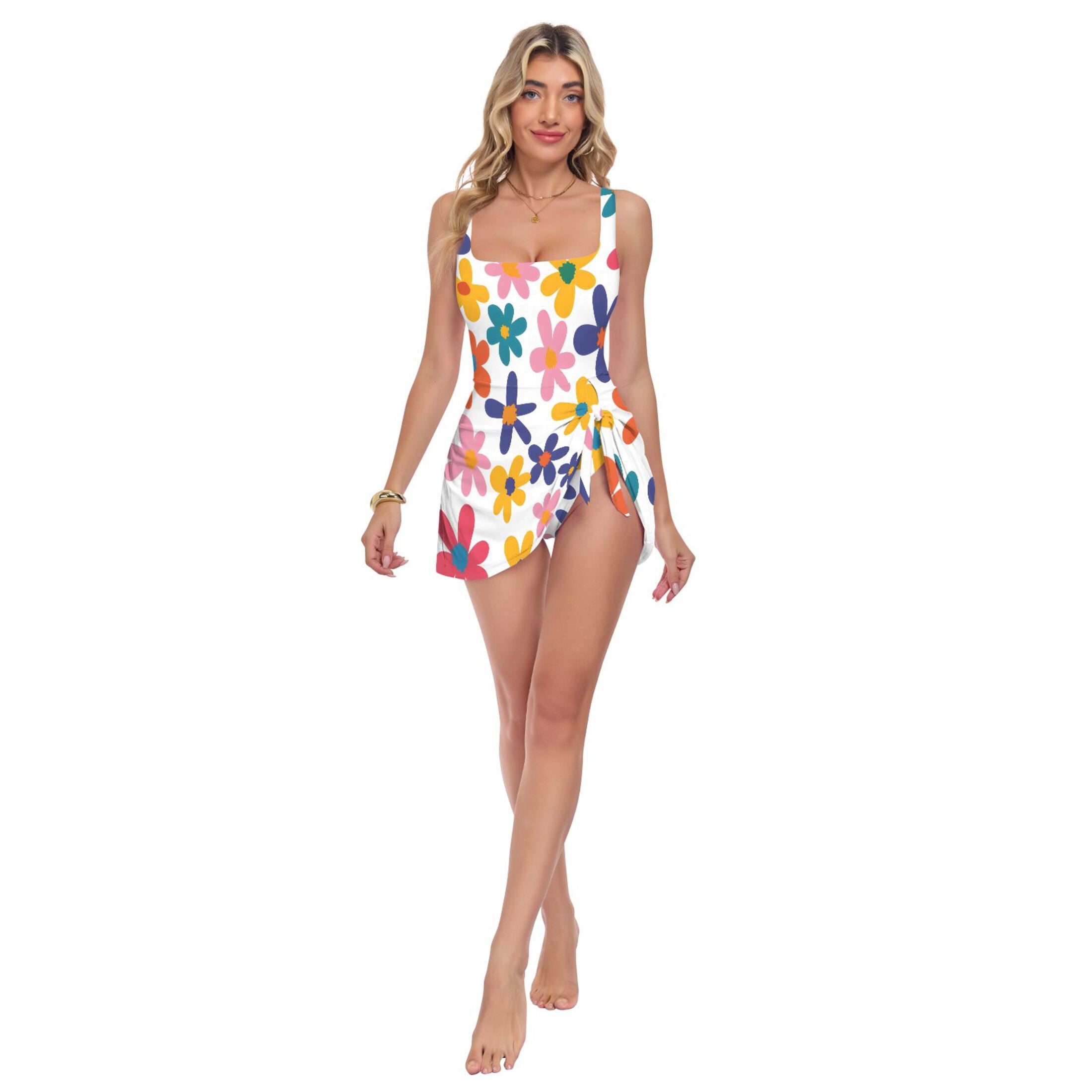 Dailycode Women's One Piece Swimdress Swimsuits Slimming Tummy Control ...