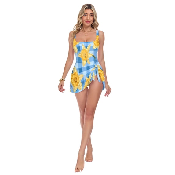 Dailycode Women's One Piece Swimdress Swimsuits Slimming Tummy Control ...