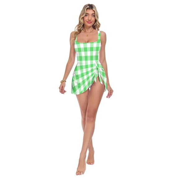 Dailycode Women's One Piece Swimdress Swimsuits Slimming Tummy Control ...