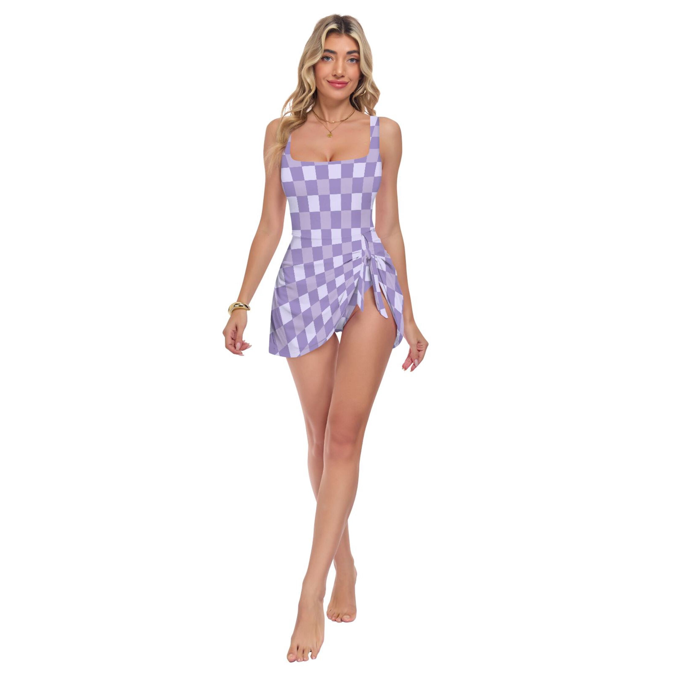 Dailycode Women's One Piece Swimdress Swimsuits Slimming Tummy Control ...
