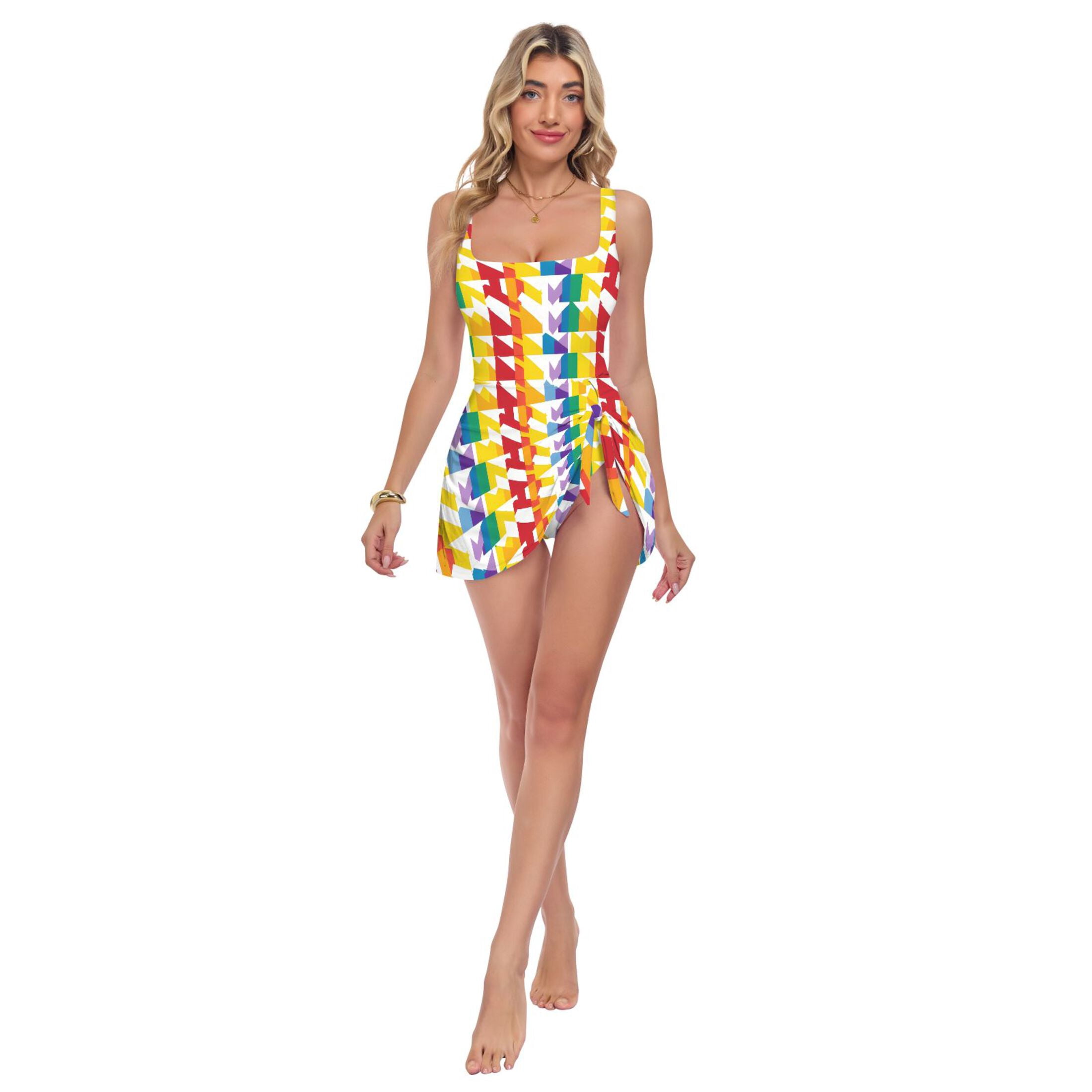 Dailycode Women's One Piece Swimdress Swimsuits Slimming Tummy Control ...