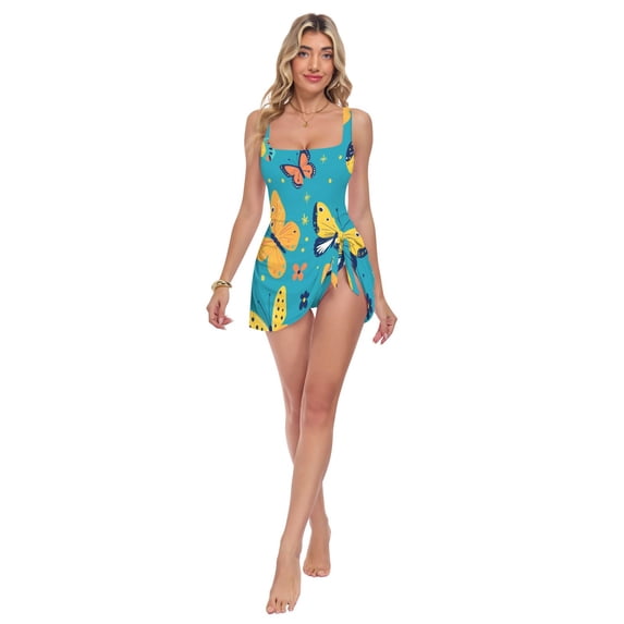 Dailycode Women's One Piece Swimdress Swimsuits Slimming Tummy Control ...