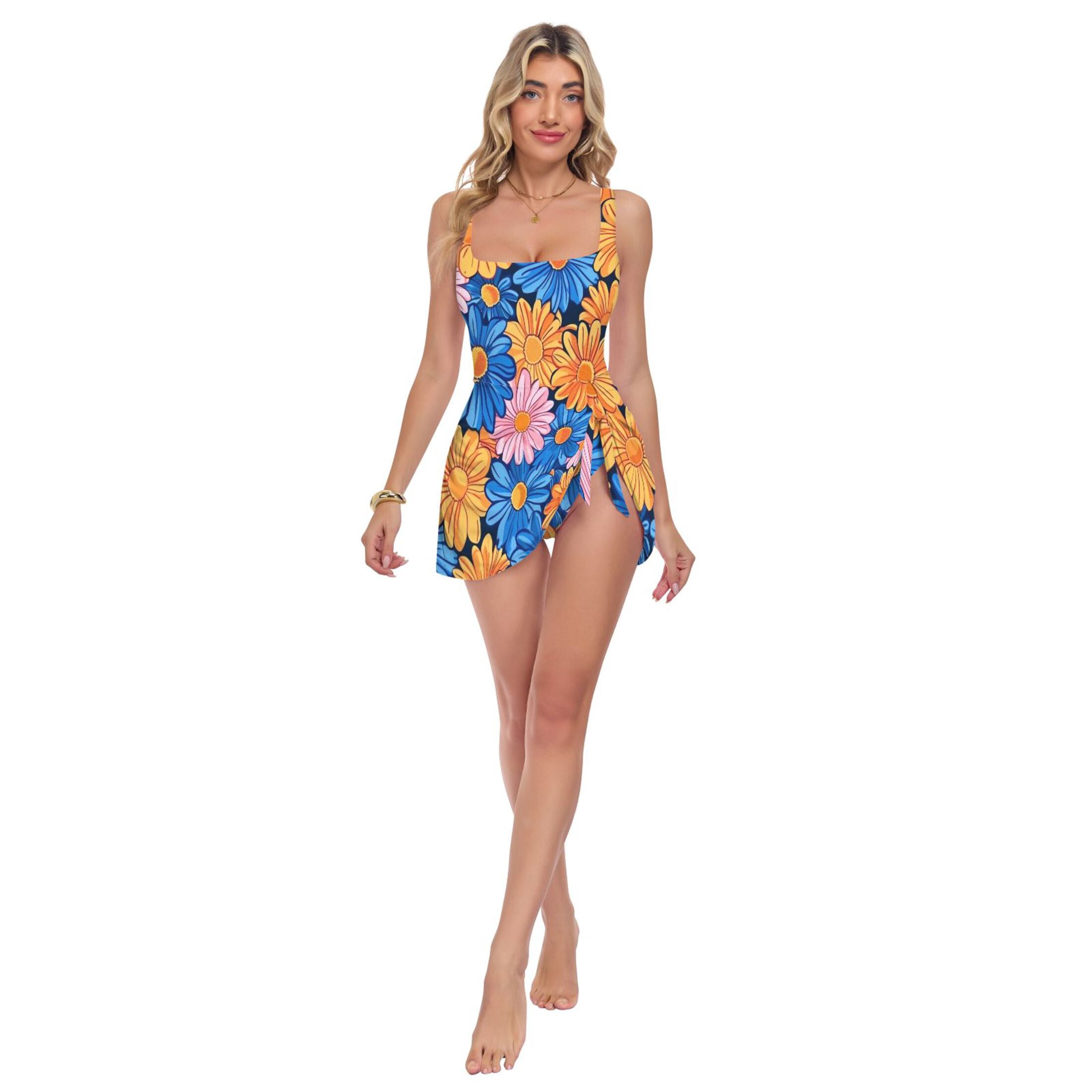 Dailycode Women's One Piece Swimdress Swimsuits Slimming Tummy Control ...