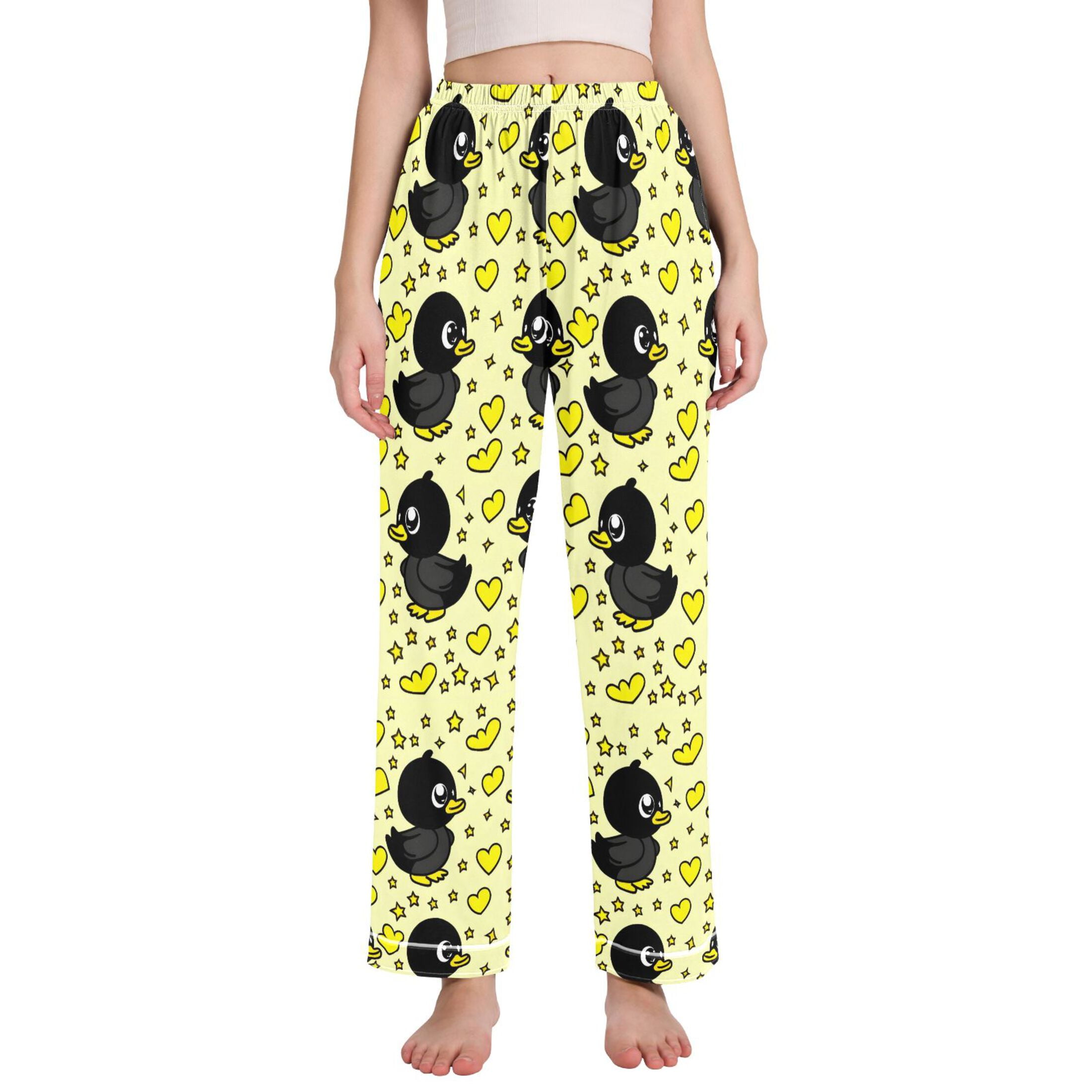 Dailycode Women's Pajama Pants Wide Leg Lounge Pj Bottoms With Pockets ...