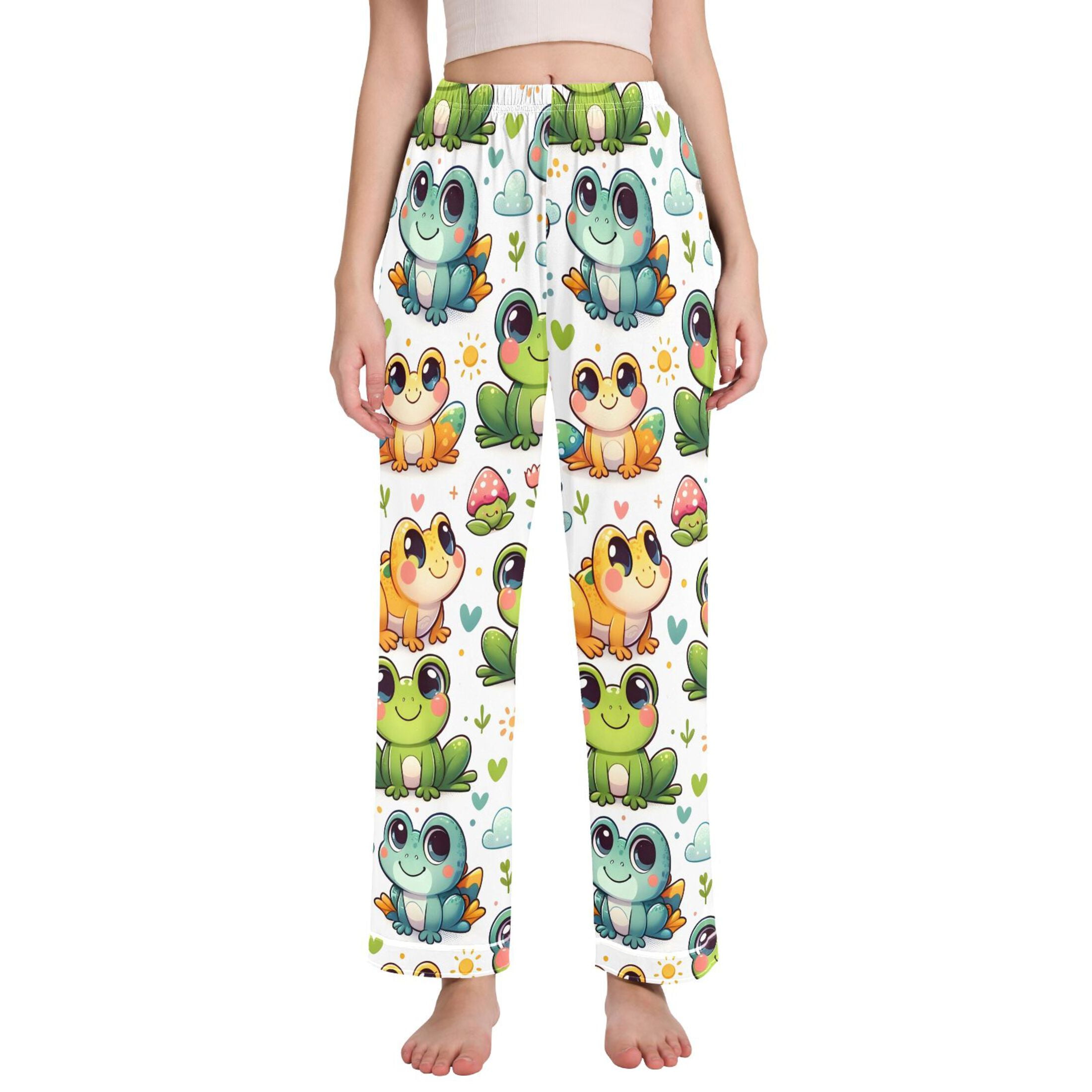 Dailycode Women's Pajama Pants Wide Leg Lounge Pj Bottoms With Pockets ...