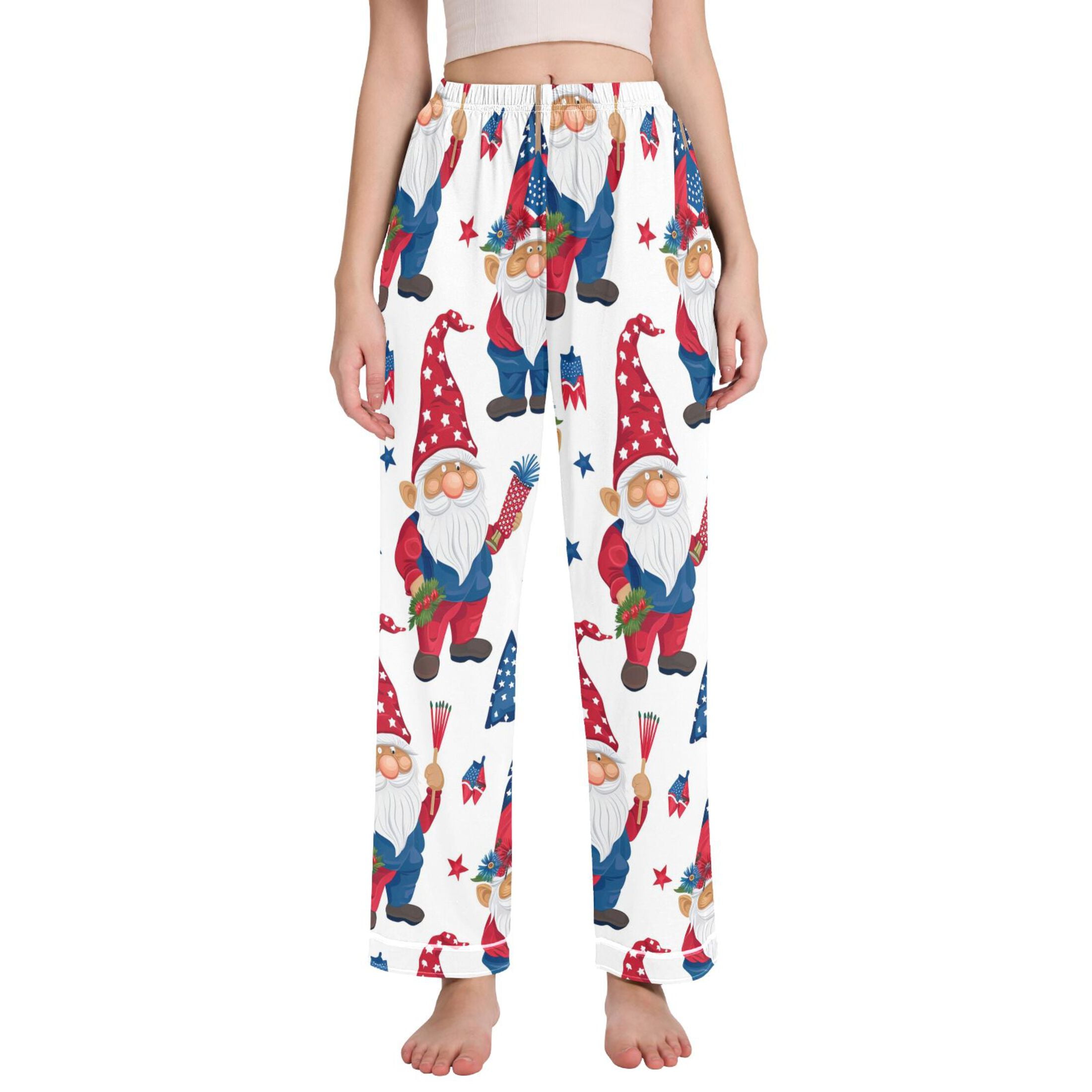 Dailycode Women's Pajama Pants Wide Leg Lounge Pj Bottoms With Pockets ...