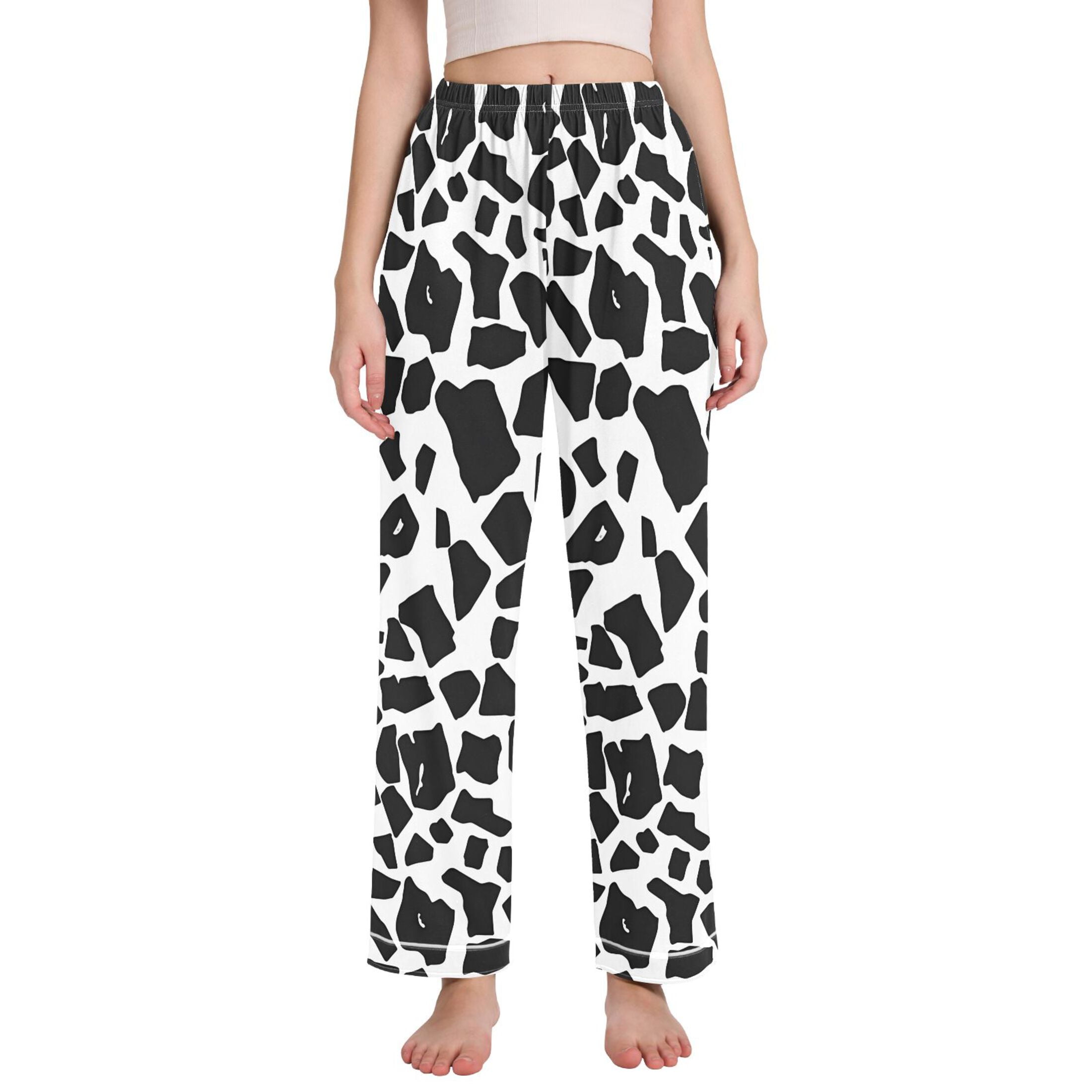 Dailycode Women's Pajama Pants Wide Leg Lounge Pj Bottoms With Pockets ...